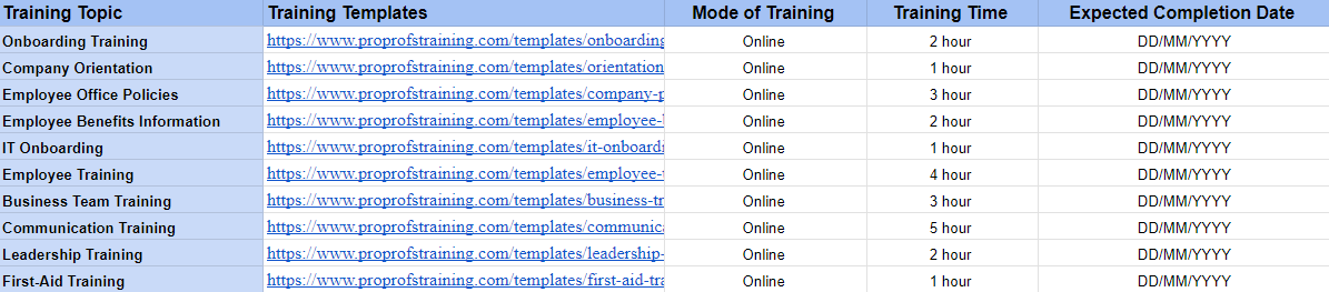 12 Best Employee Training Plan Templates