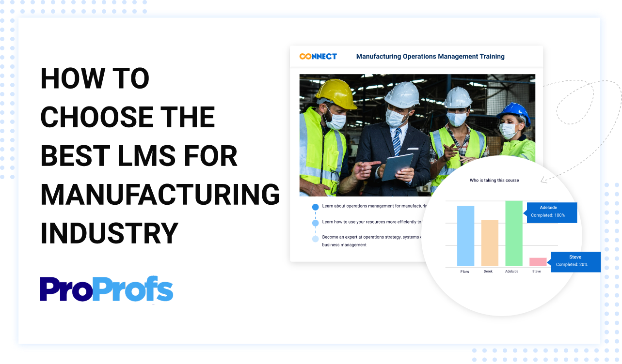 LMS for Manufacturing Compliance Training | Manufacturing Training Software